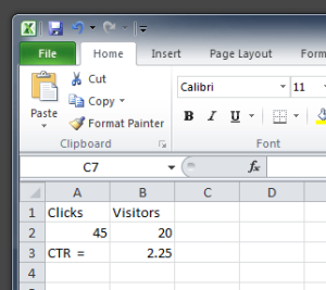 Calculate Organic CTR (Click Through Rate) and Conversion Rate